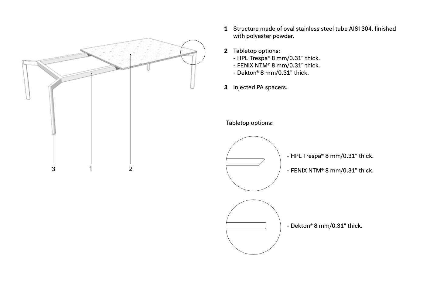 expormim Beistelltisch Bare