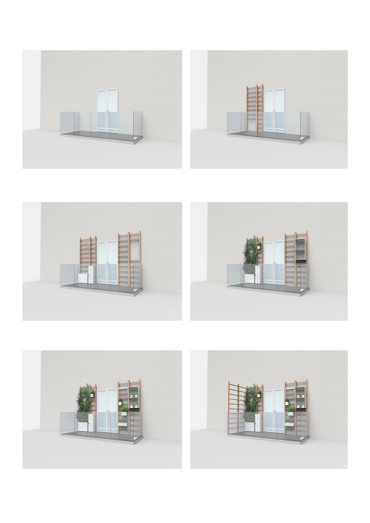 Unopiu Urban Balcony, Individuelle Balkon Gestaltungsmöglichkeiten